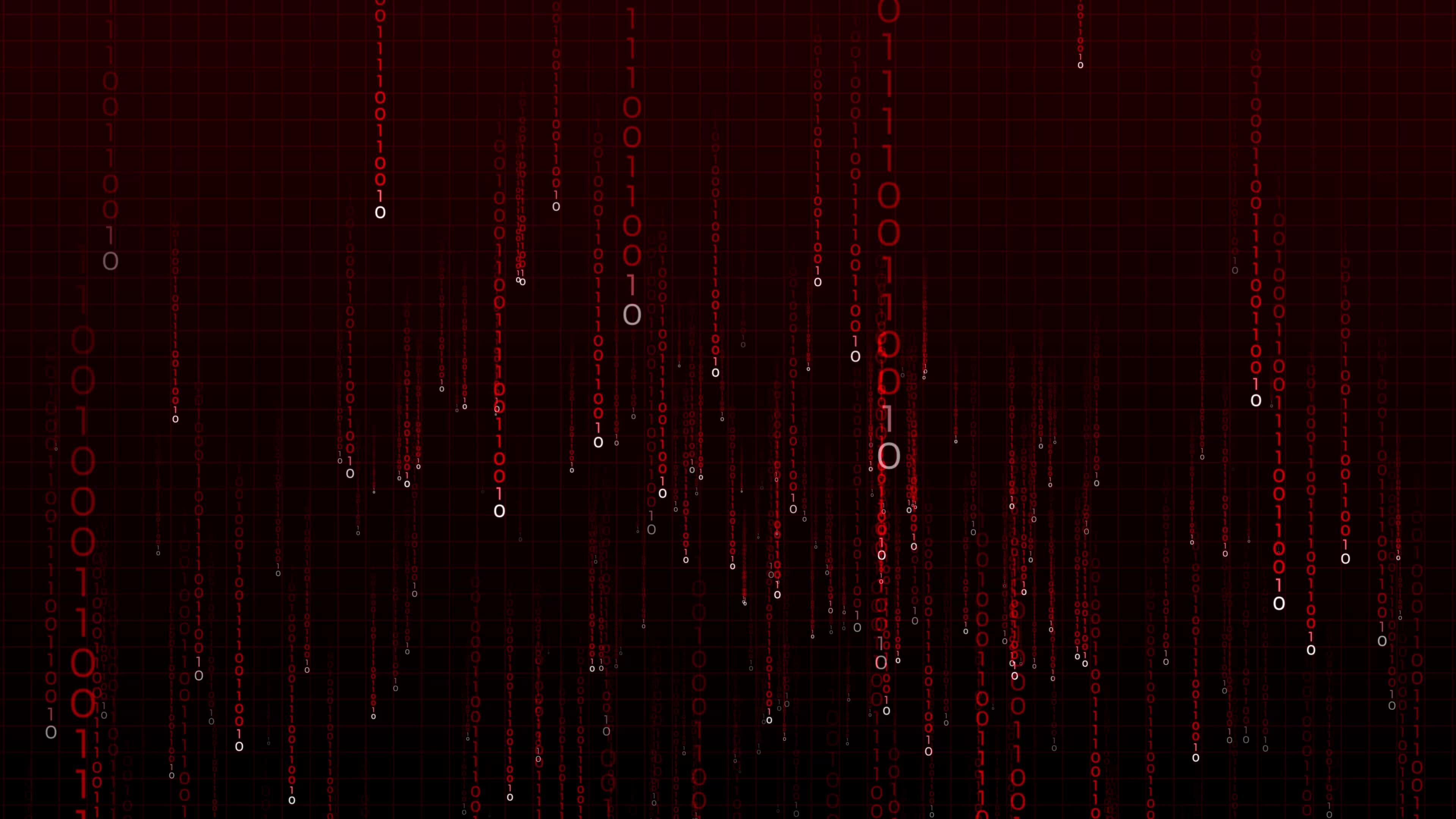 Animation Of Red Binary Coding Digital Binary Computer Code 36156614 7496