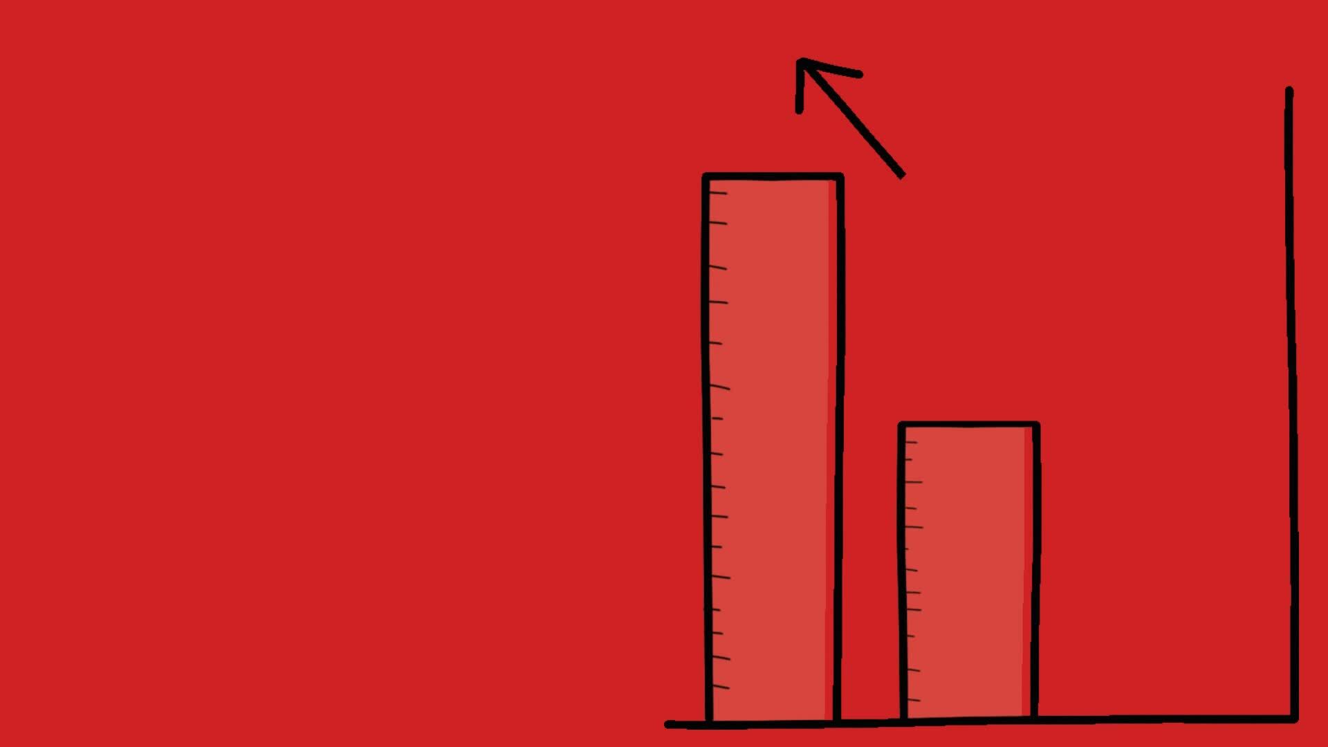 Infographic growth 2D object animation. Increase sales in business flat ... Infographic growth 2D object animation. Increase sales in business flat ...