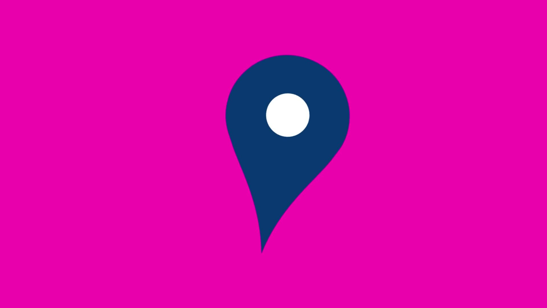 Location Pin Pointer On Map Animated Cartoon Appearing Pointer For A Map Point Of Interest