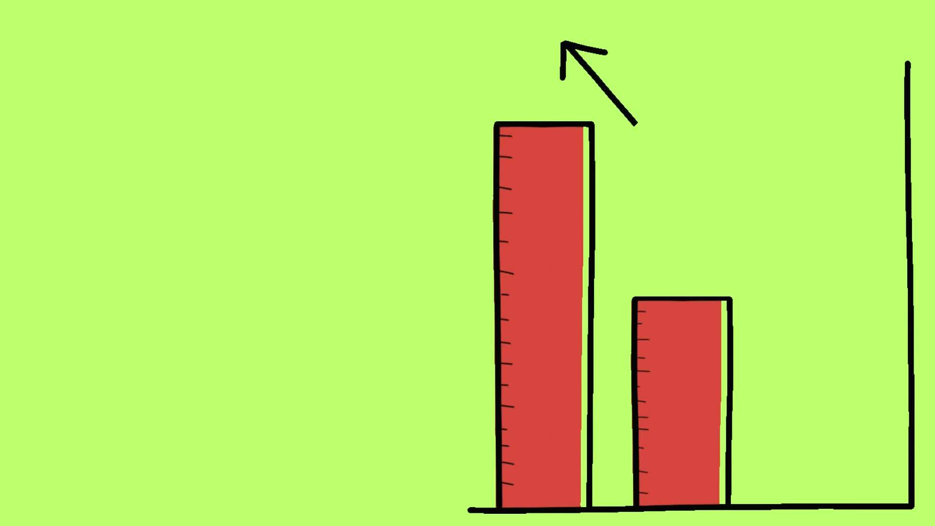 Infographic growth 2D object animation. Increase sales in business flat ... Infographic growth 2D object animation. Increase sales in business flat ...