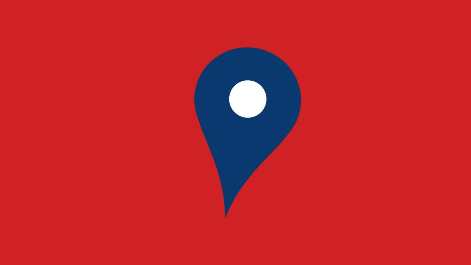 Location Pin Pointer On Map Animated Cartoon Appearing Pointer For A Map Point Of Interest