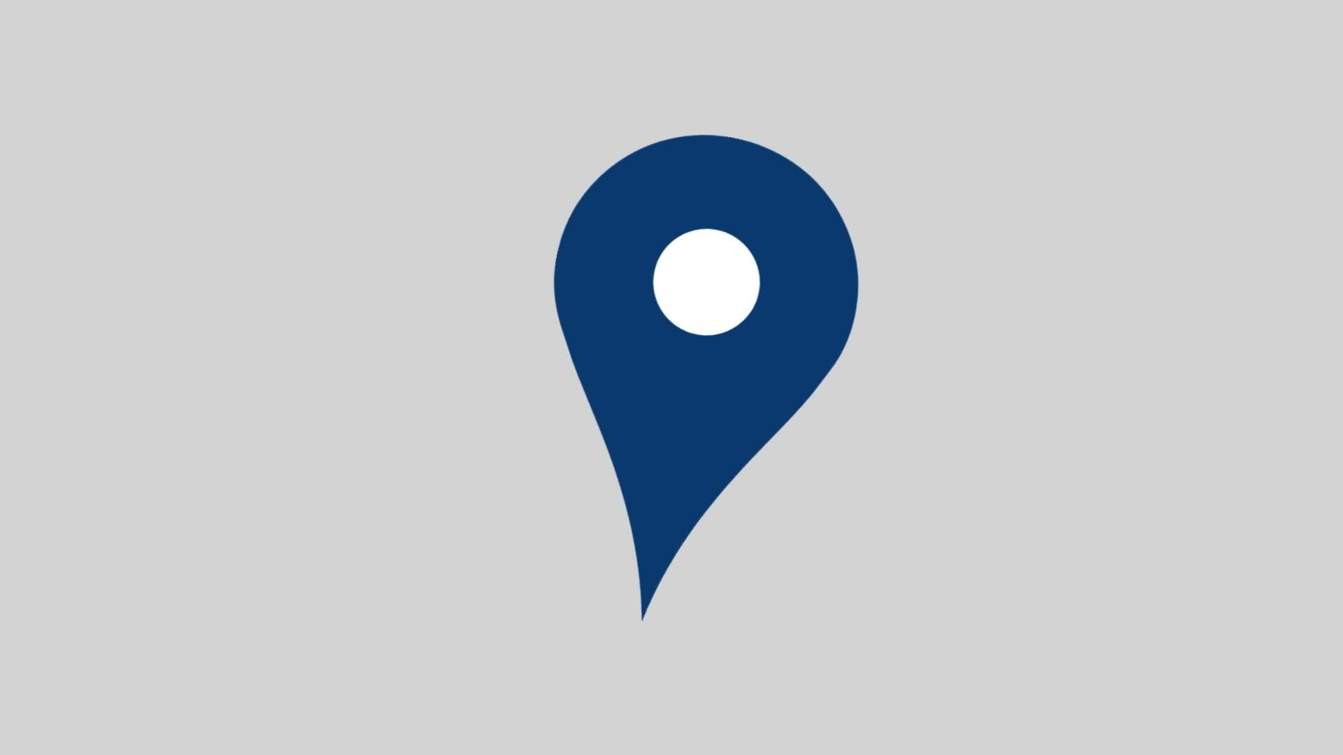 Location Pin Pointer On Map Animated Cartoon Appearing Pointer For A Map Point Of Interest