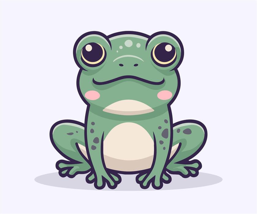Cute Frog Cartoon Vector Art, Icons, and Graphics for Free Download