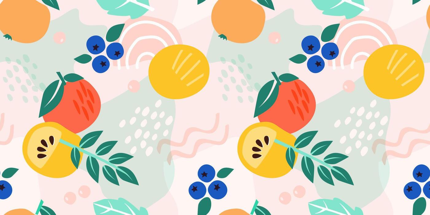 Abstract Fruit Pattern Vector Art, Icons, and Graphics for Free Download