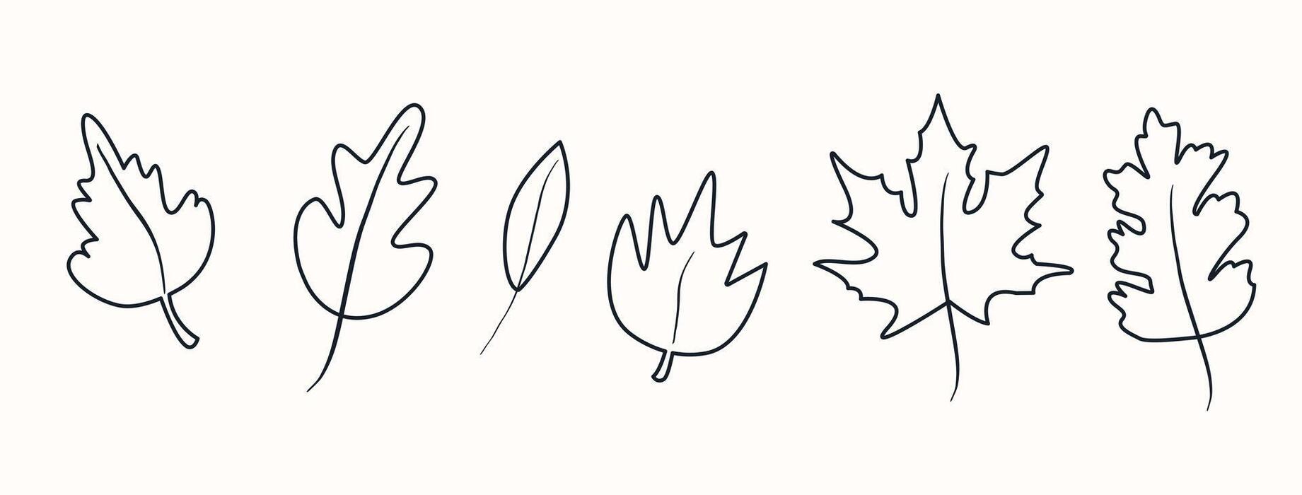 Autumn Leaves Line Vector Art, Icons, and Graphics for Free Download