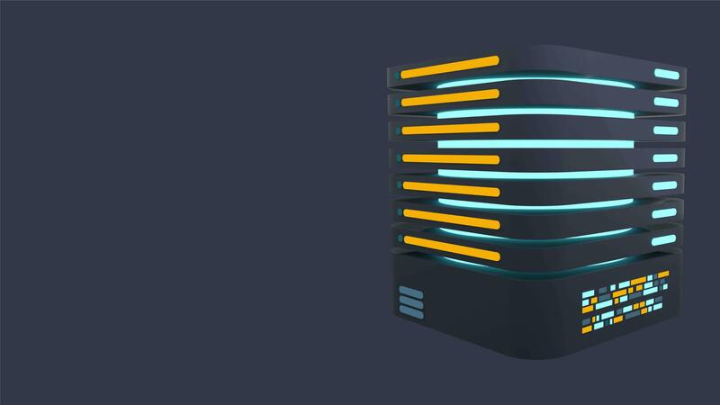 3D server animation. Computer server 3d render. Cloud computing 36184647 Stock Video at Vecteezy