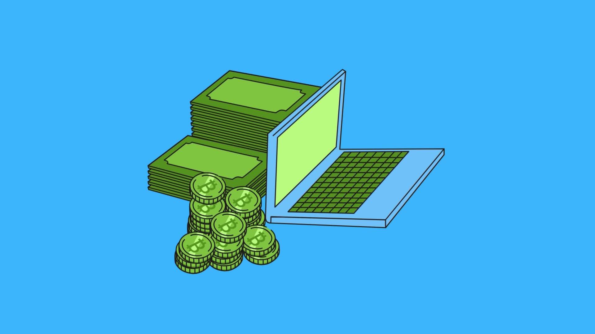 2d Money Concept 36203794 Stock Video At Vecteezy