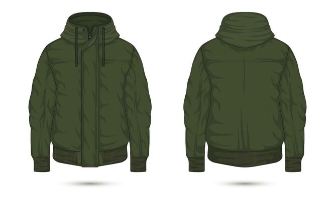 Windbreaker Jacket Mockup Vector Art Icons And Graphics For Free Download