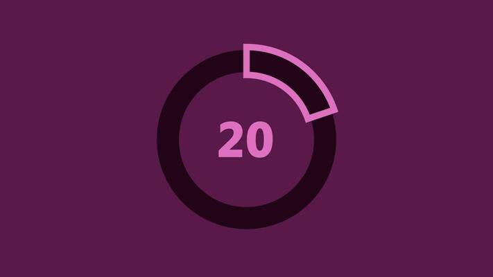 20 Seconds Timer Stock Video Footage For Free Download