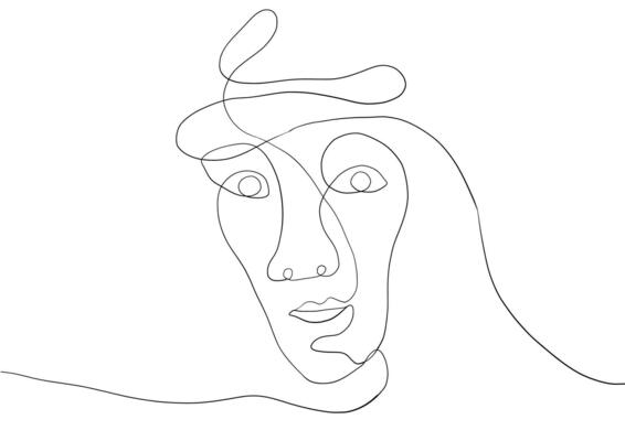 Picasso Line Art Vector Art Icons And Graphics For Free Download