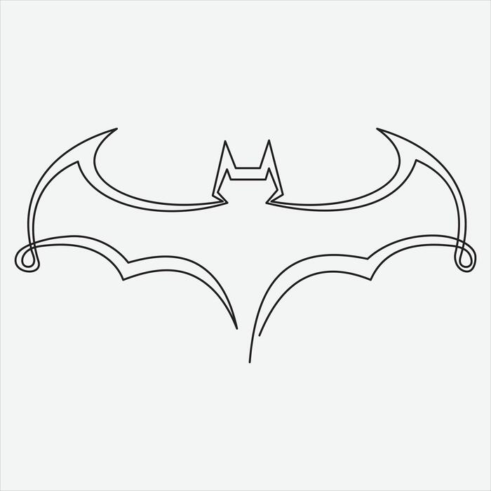 How To Draw The Batman Logo Step By Step