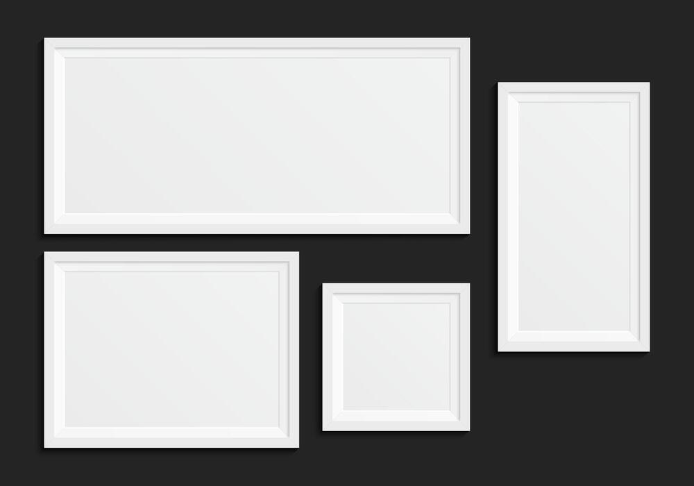 White Frame Mockup Vector Art Icons And Graphics For Free Download