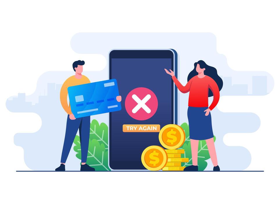 Payment Fail Vector Art Icons And Graphics For Free Download