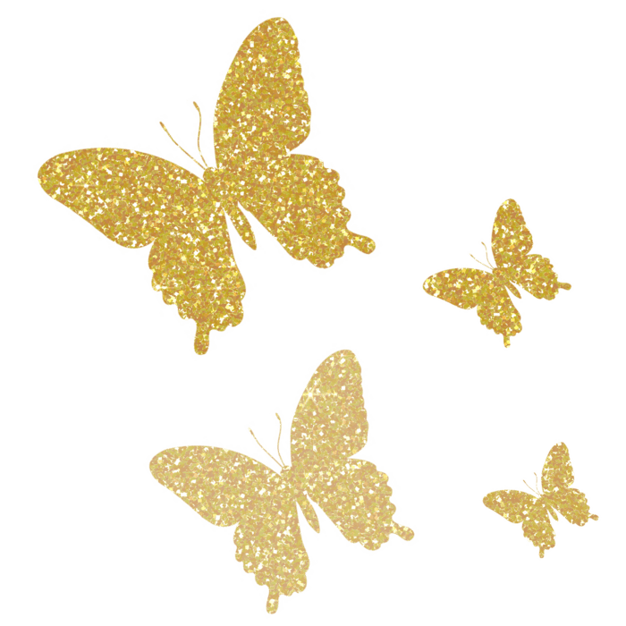 Golden Butterfly PNGs for Free Download