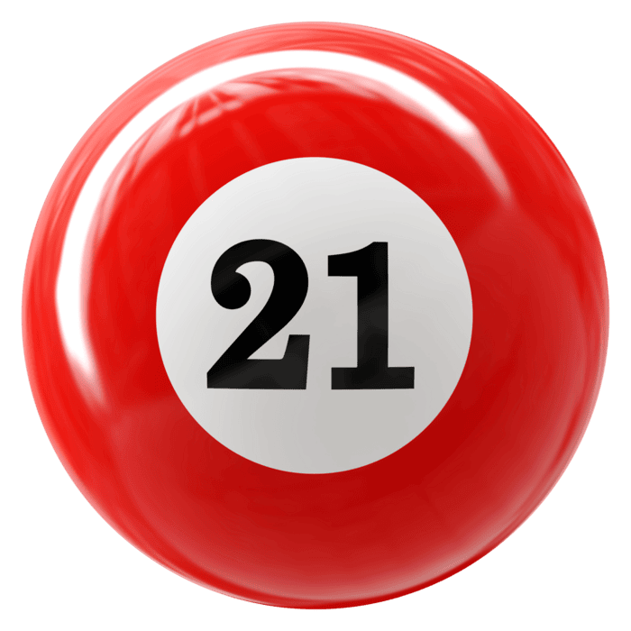 Number 21 PNGs for Free Download