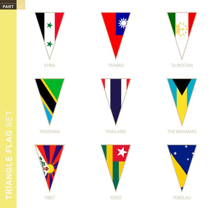 Triangle Flag Vector Art, Icons, and Graphics for Free Download