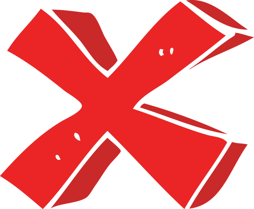 X Mark Transparent PNGs for Free Download