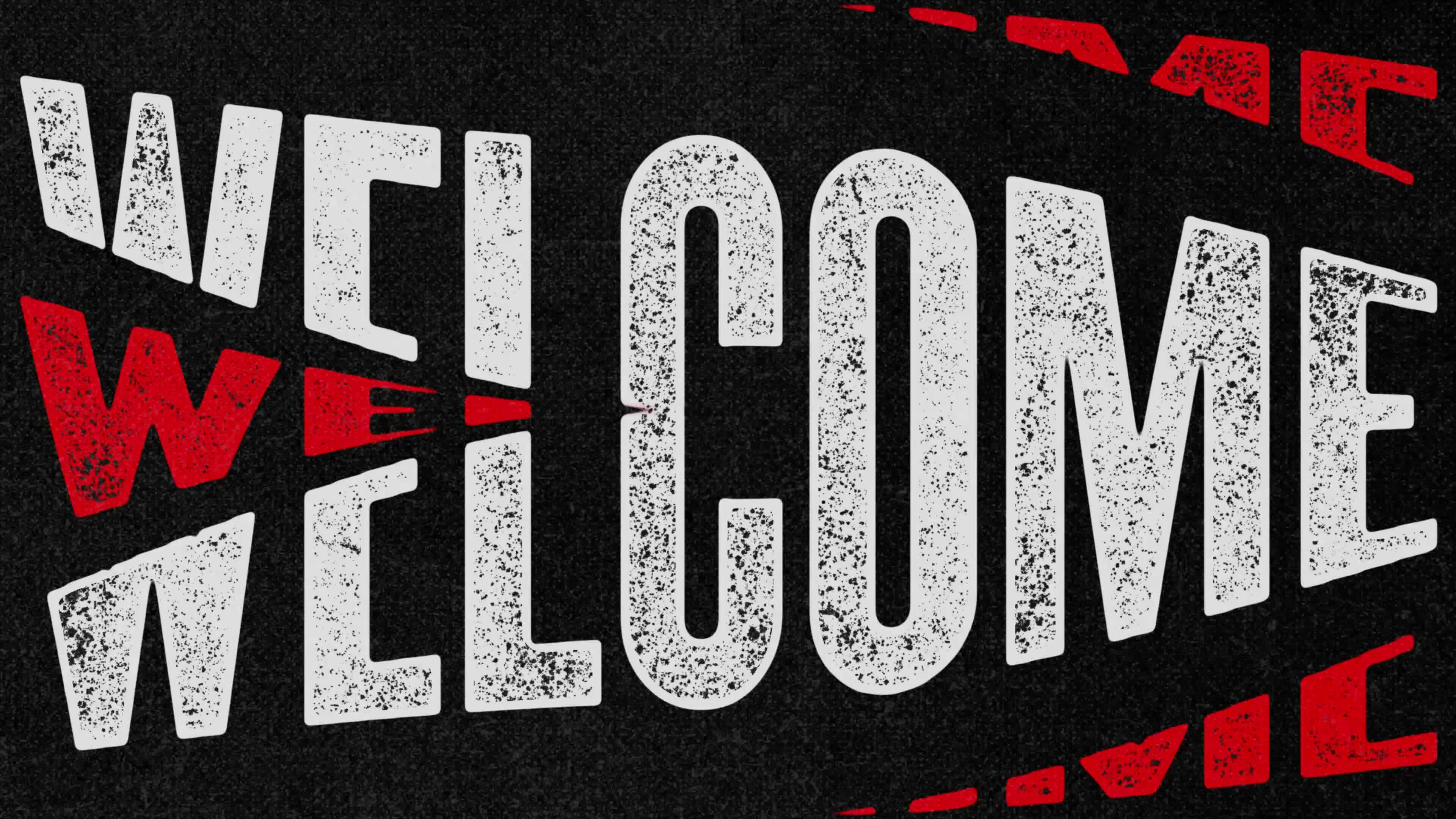 Welcome Lettering Dynamic Text Animations With A Grunge Texture