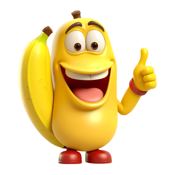 Banana Cartoon PNGs for Free Download