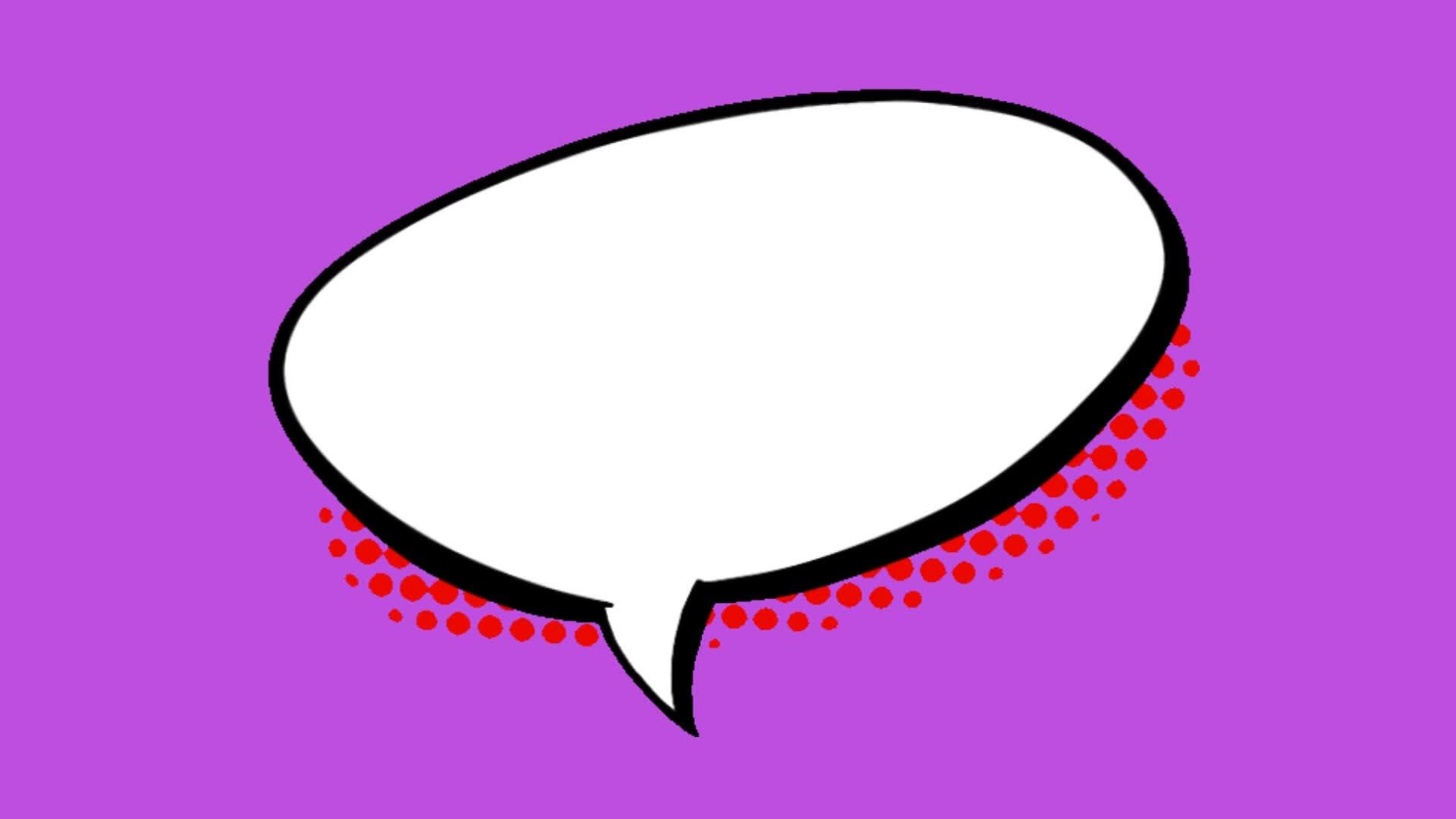 Animated Speech Bubble 36432525 Stock Video at Vecteezy