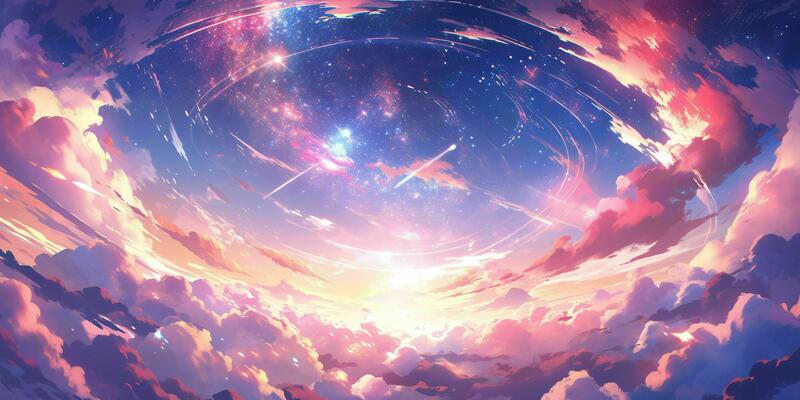 Anime sky wallpaper store