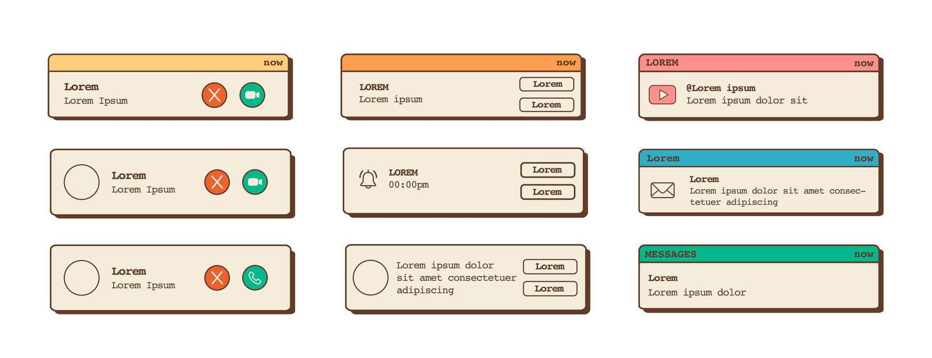 Retro Ui Vector Art, Icons, and Graphics for Free Download