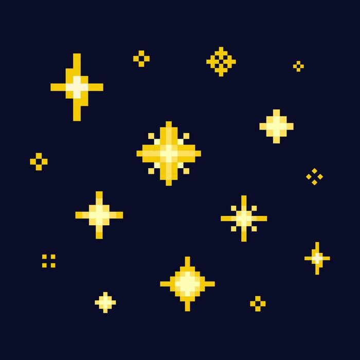 Pixel Sparkle Vector Art, Icons, and Graphics for Free Download