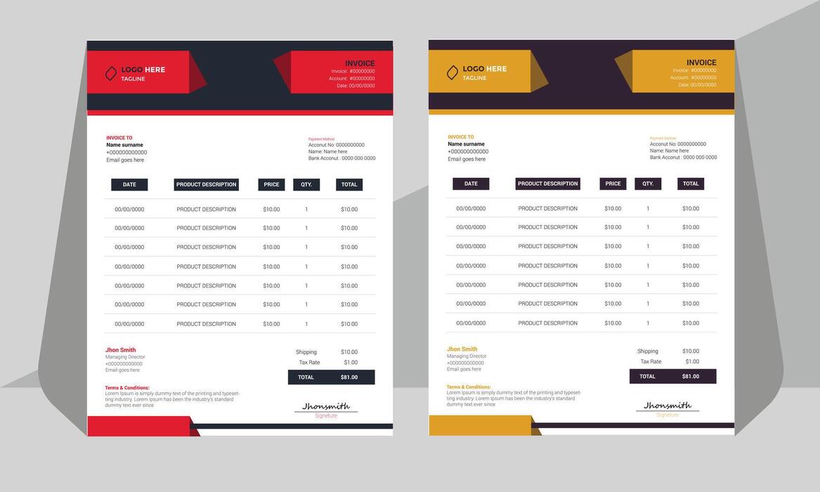 Invoice Header Vector Art, Icons, and Graphics for Free Download