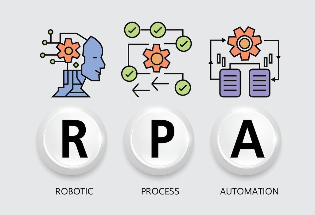 Robotic Process Automation Vector Art, Icons, and Graphics for Free ...