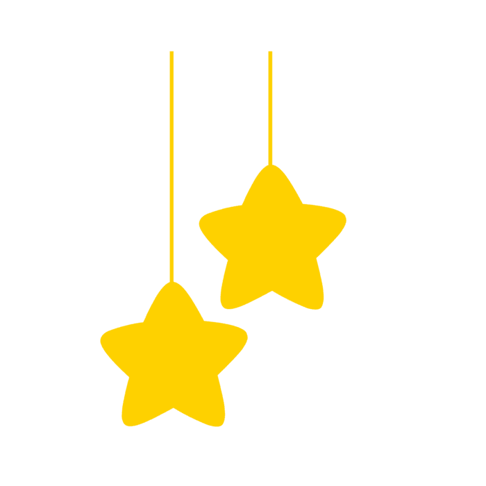 Hanging Stars PNGs for Free Download