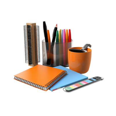 Transparent stationery store