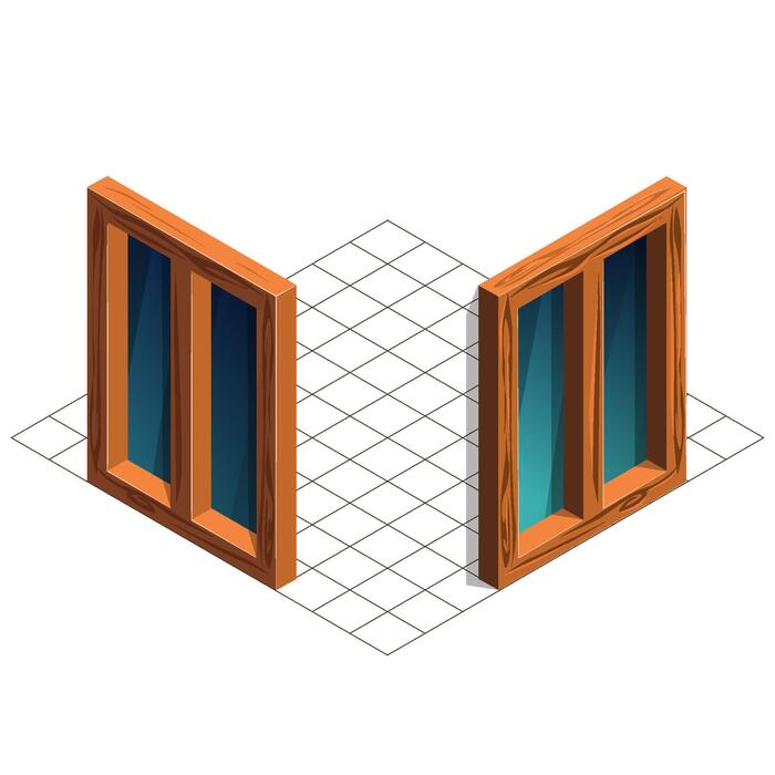 Isometric Window Frame Vector Art, Icons, and Graphics for Free Download