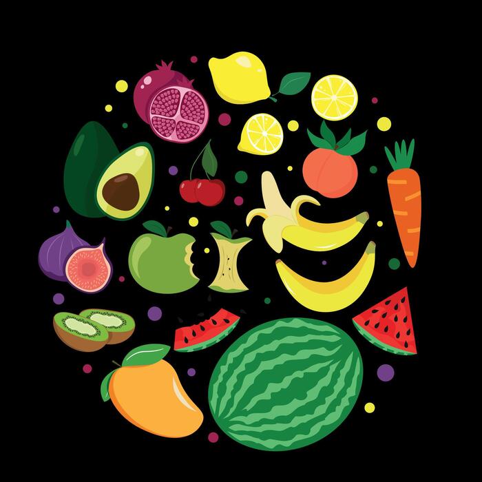 Fruit Circle Vector Art, Icons, and Graphics for Free Download