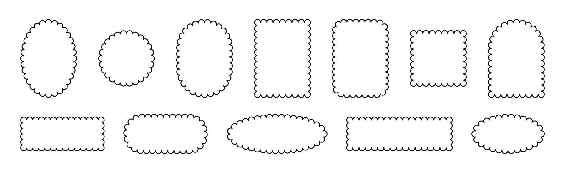 Scallop Rectangle Vector Art, Icons, and Graphics for Free Download