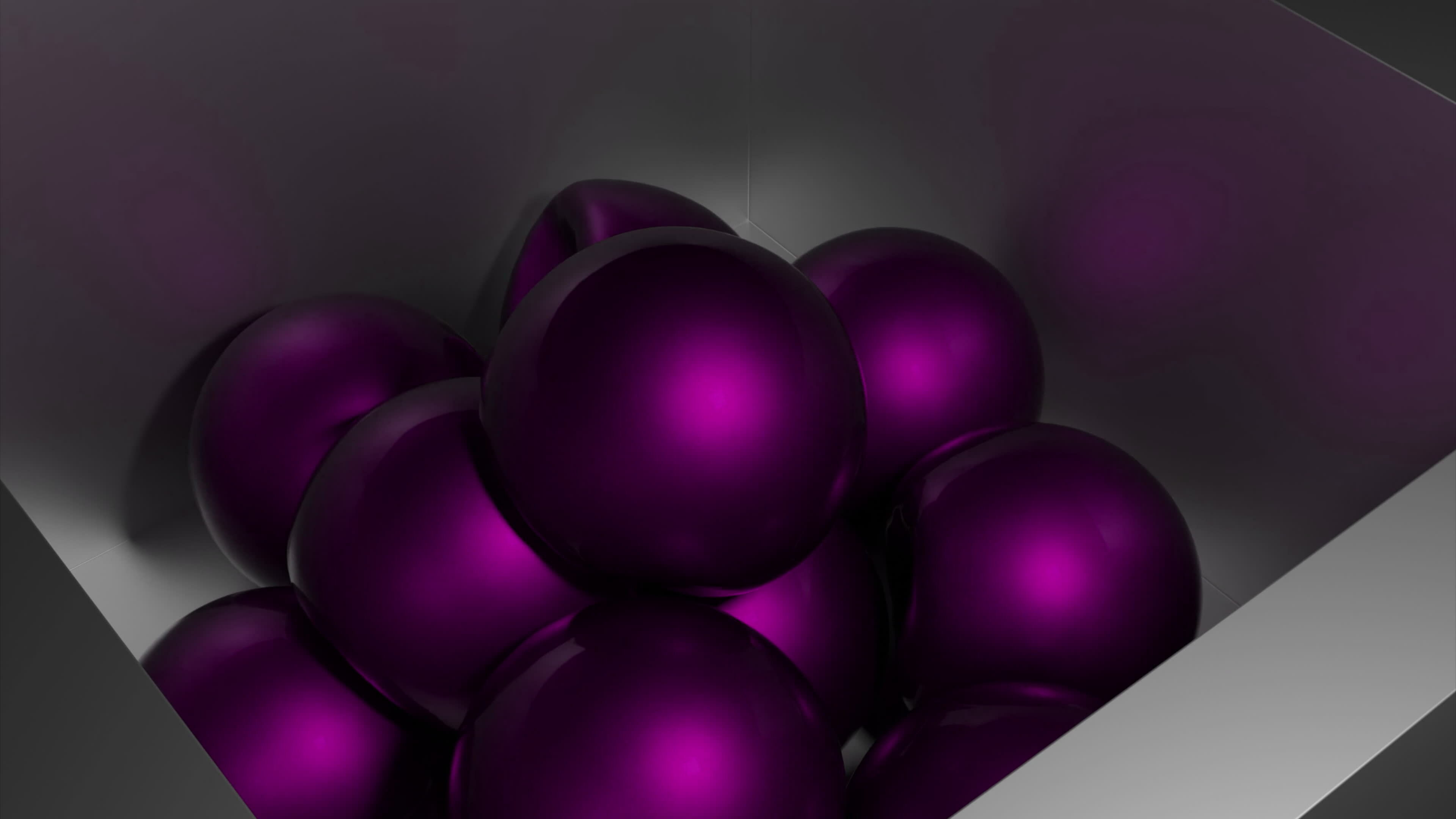 Colored 3d balls fall into box. Design. 3D balls with rubber structure ...