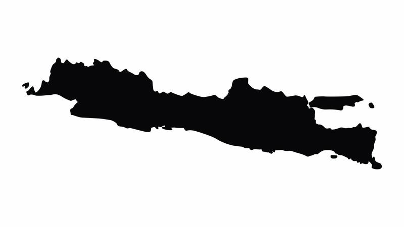 Animation forms a map of Java Island in Indonesia 36729988 Stock Video ...