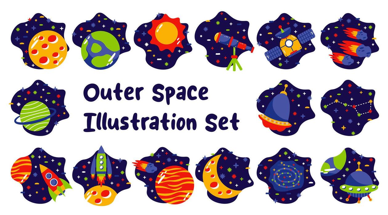 Outer Space Visuals Vector Art, Icons, and Graphics for Free Download