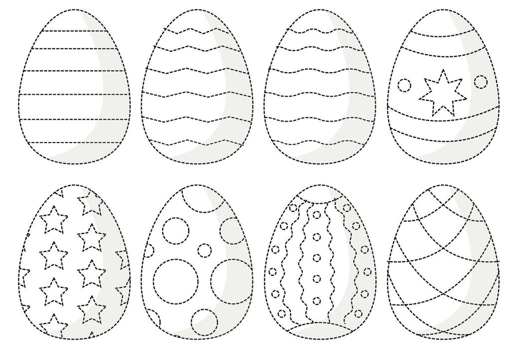 Trace And Color Egg Vector Art, Icons, and Graphics for Free Download