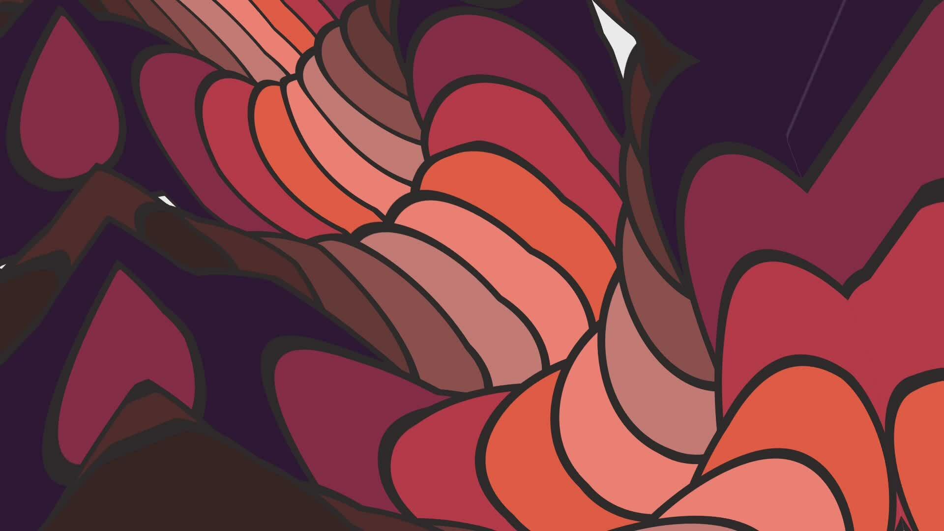 Seamless Lopping Animation of abstract red Gradient background in flat design 36802925 Stock ...