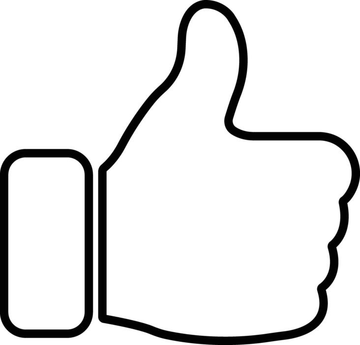 Thumbs Up Outline Vector Art, Icons, and Graphics for Free Download