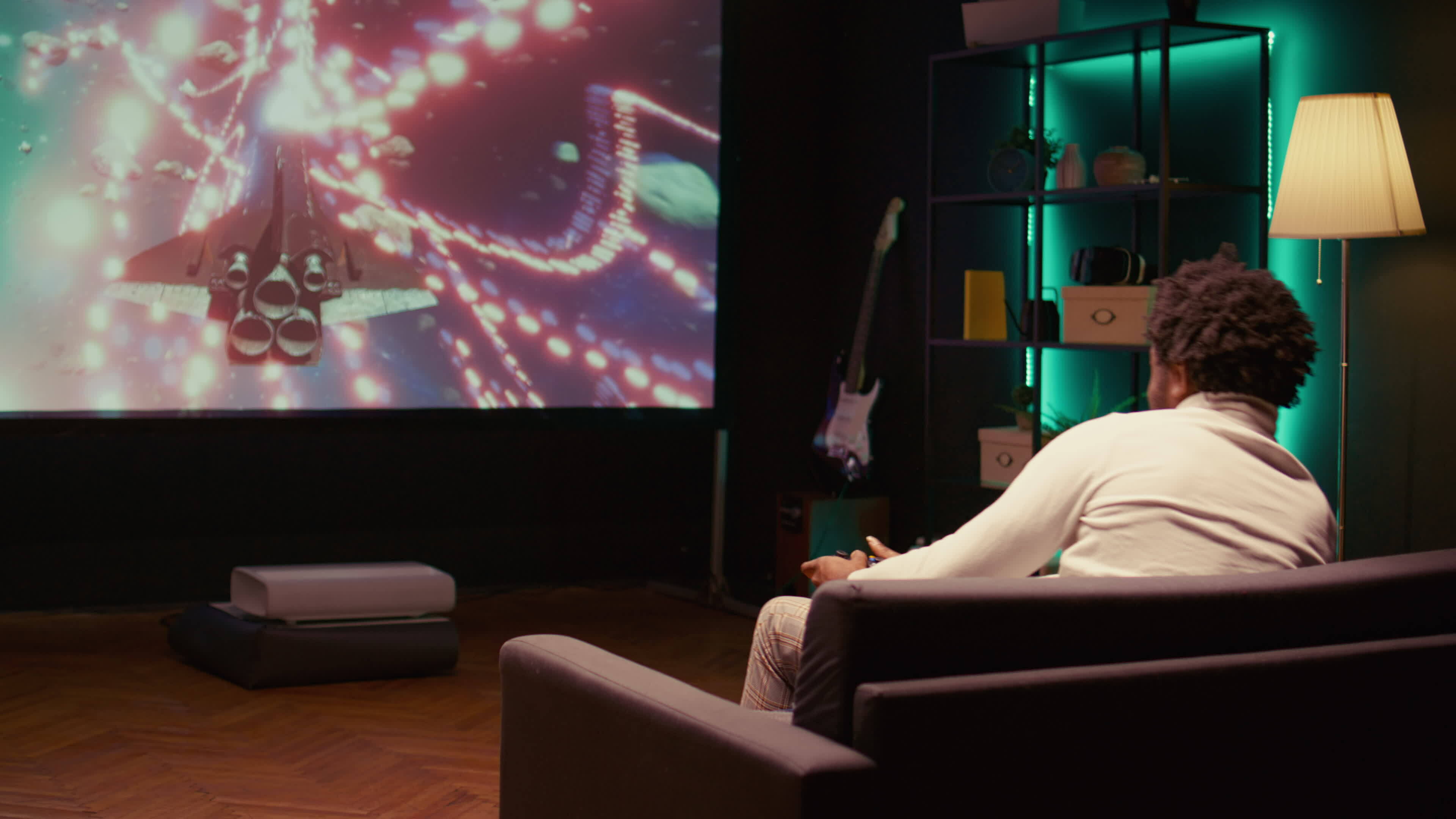 Upset African American Gamer Raging After Losing Game Playing On