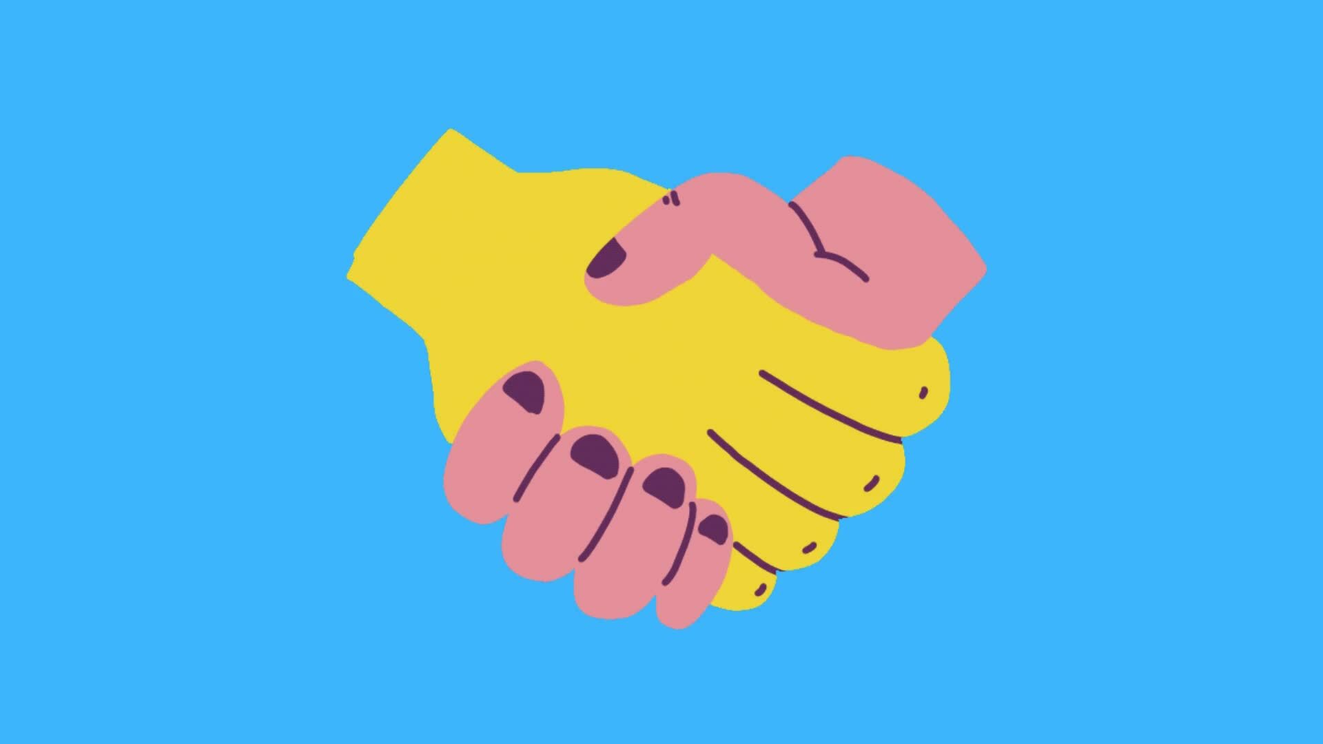 2d animated hand 36928405 Stock Video at Vecteezy