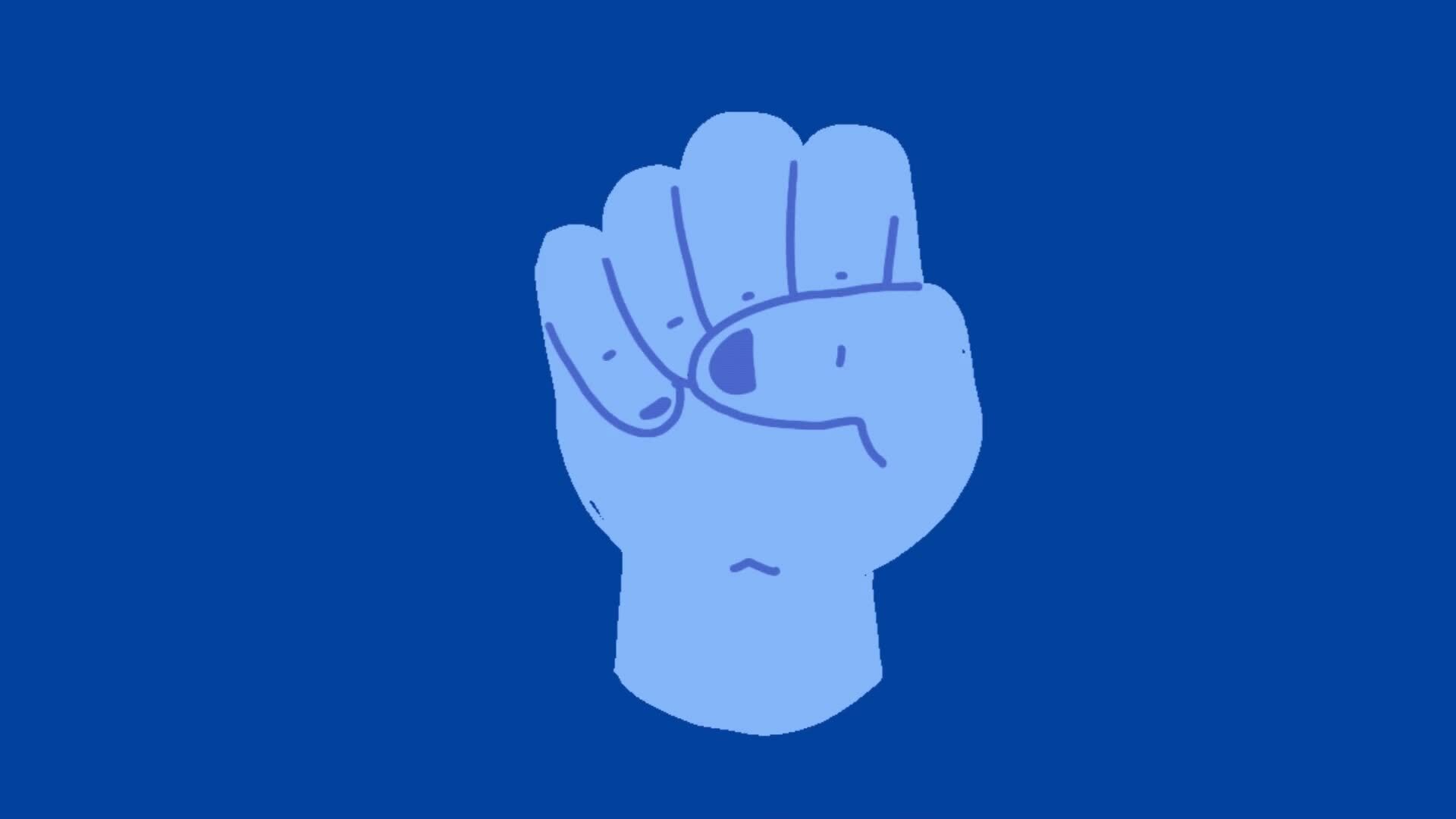 2d animated hand 36928435 Stock Video at Vecteezy