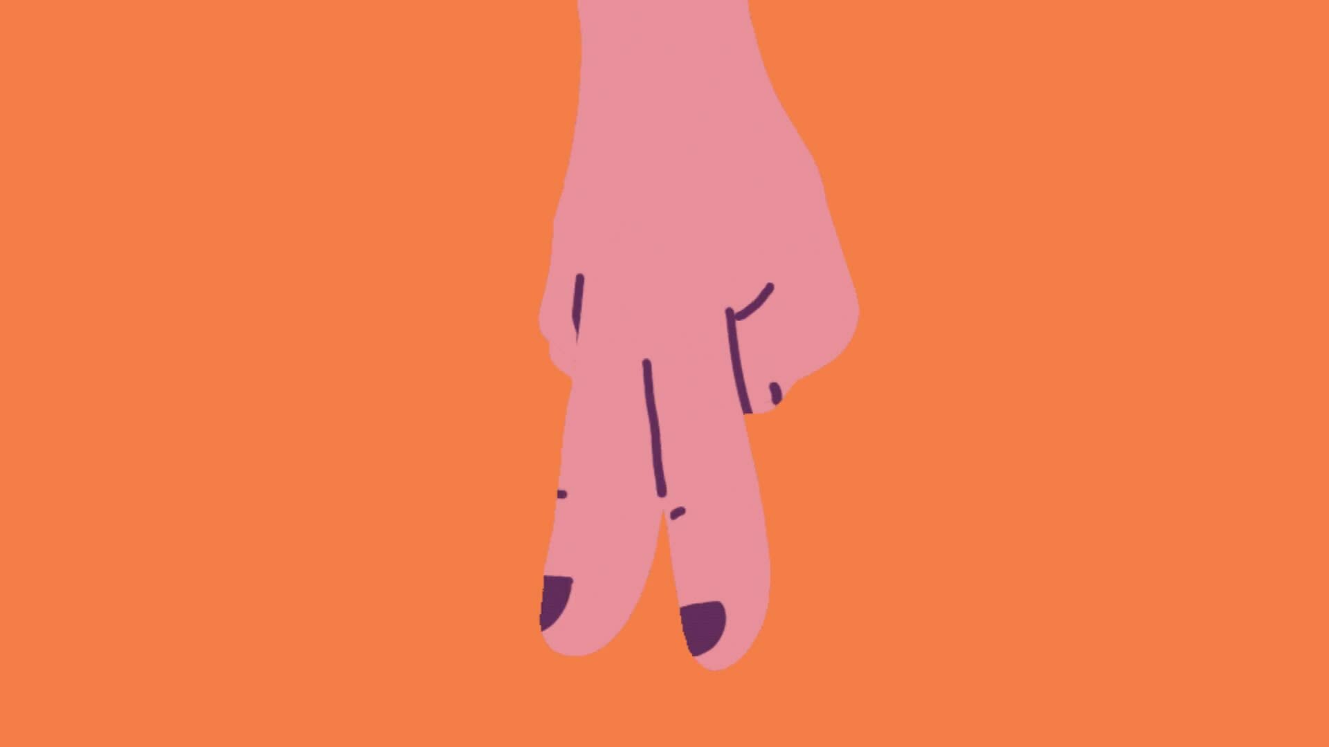 2d animated hand 36928453 Stock Video at Vecteezy