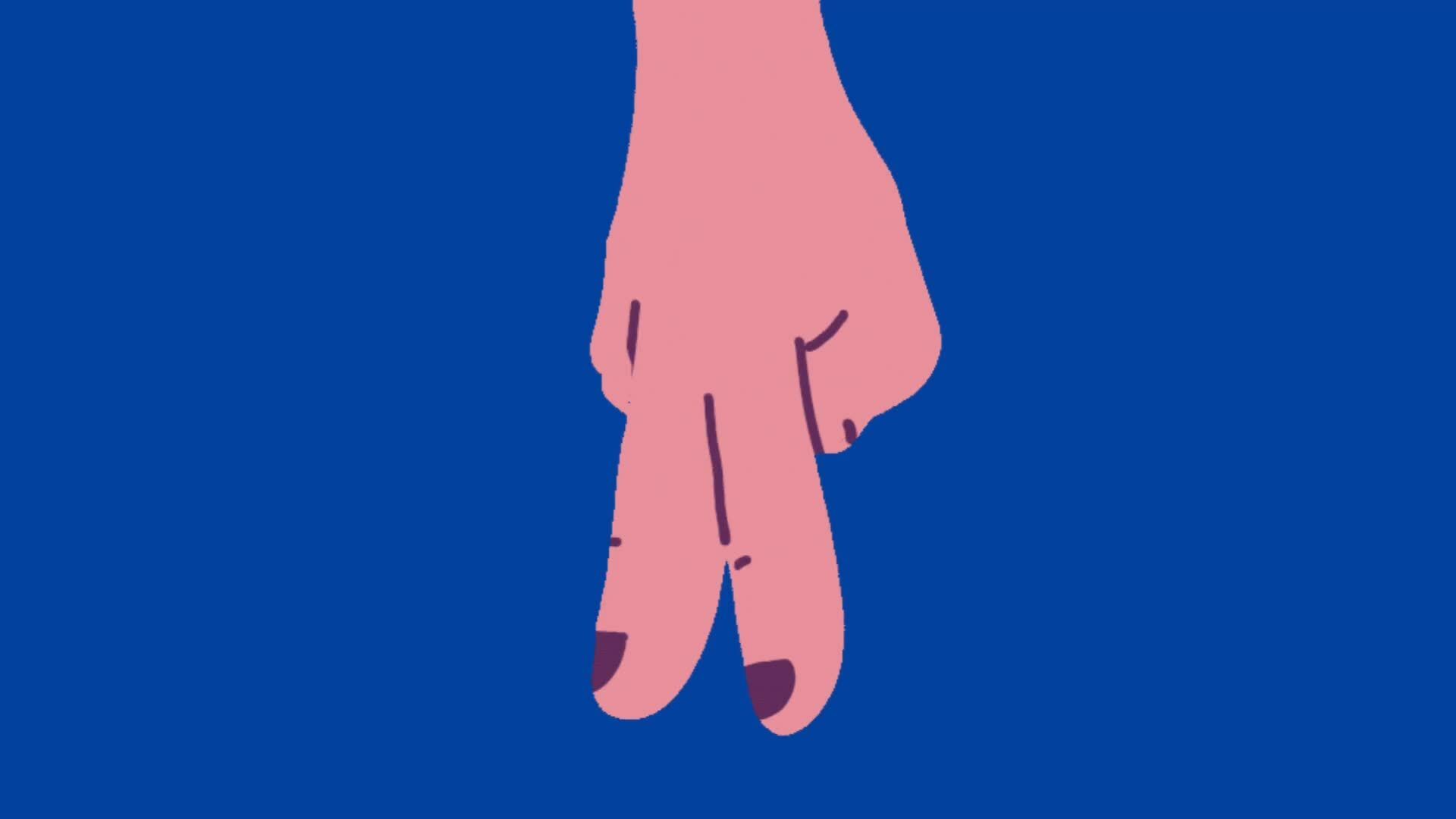 2d animated hand 36928489 Stock Video at Vecteezy