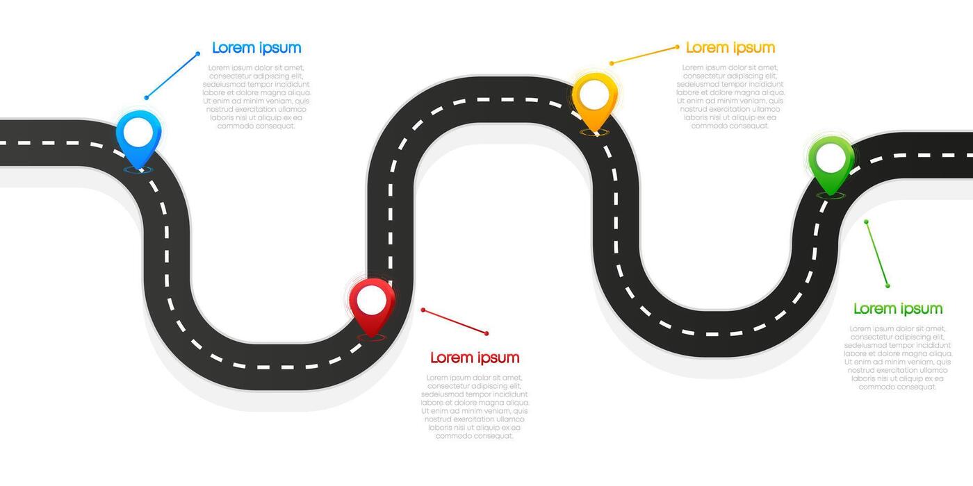 Cartoon Road Map Vector Art, Icons, and Graphics for Free Download
