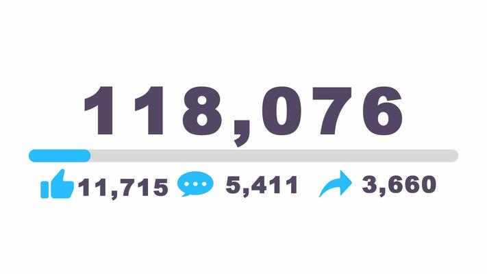 Increasing Numbers Stock Video Footage for Free Download