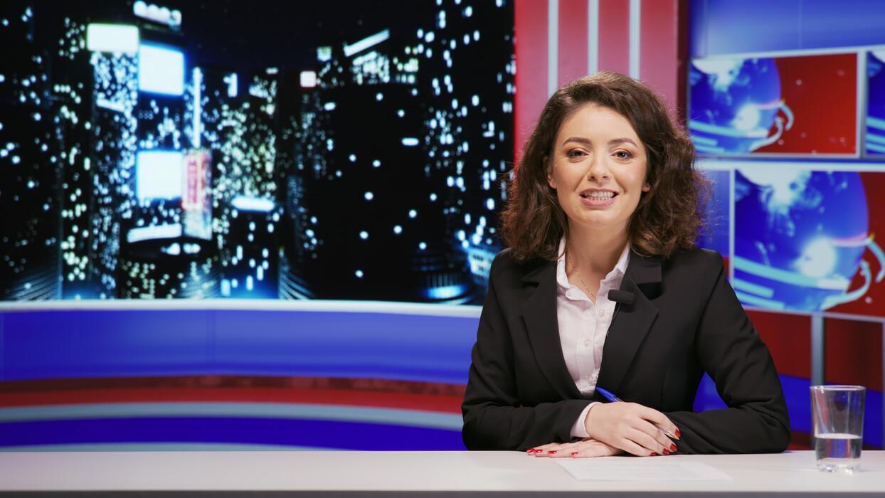 News Anchor Stock Photos, Images and Backgrounds for Free Download