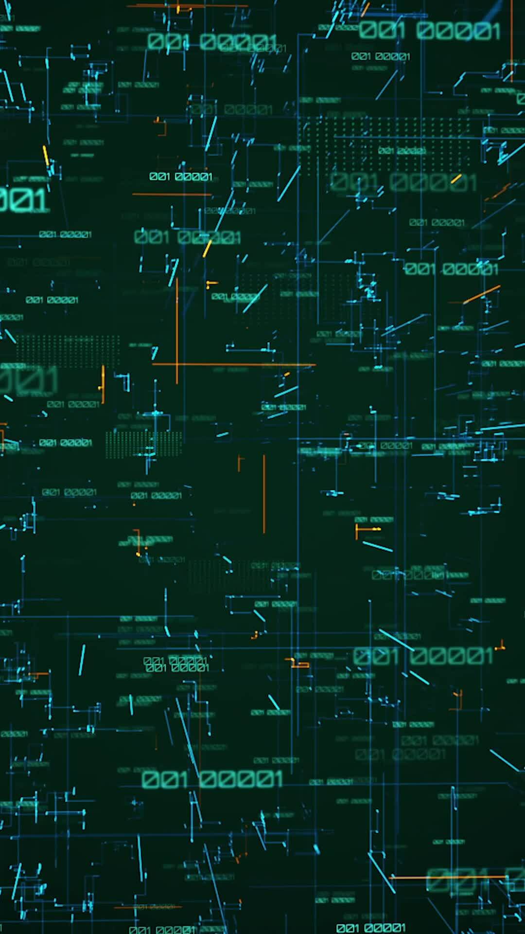 Vertical Video - Sophisticated CG Animation with Binary Code 37080830 ...