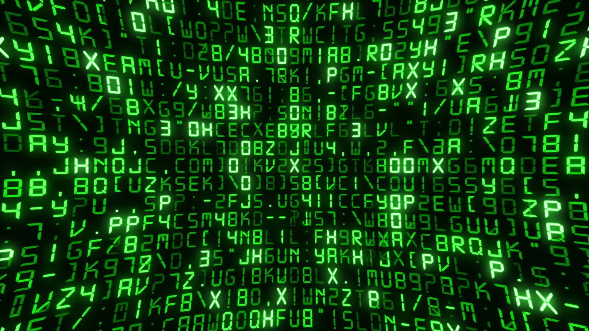 Digital Code Matrix Bewegung Hintergrund - - Codierung Briefe, Zahlen ...